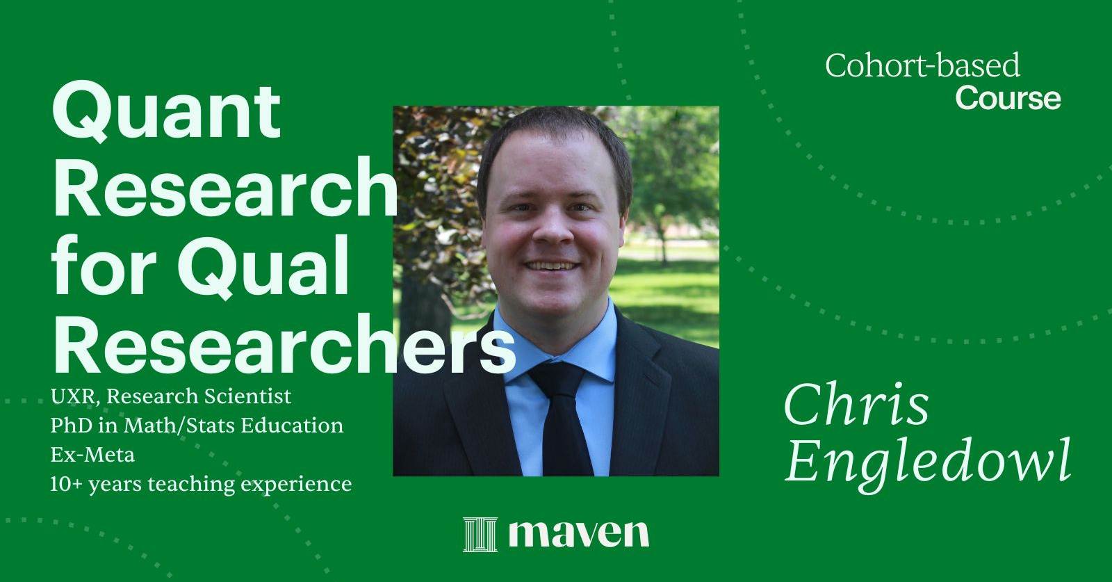 Quantitative Research For Qualitative Researchers by Chris Engledowl on Maven
